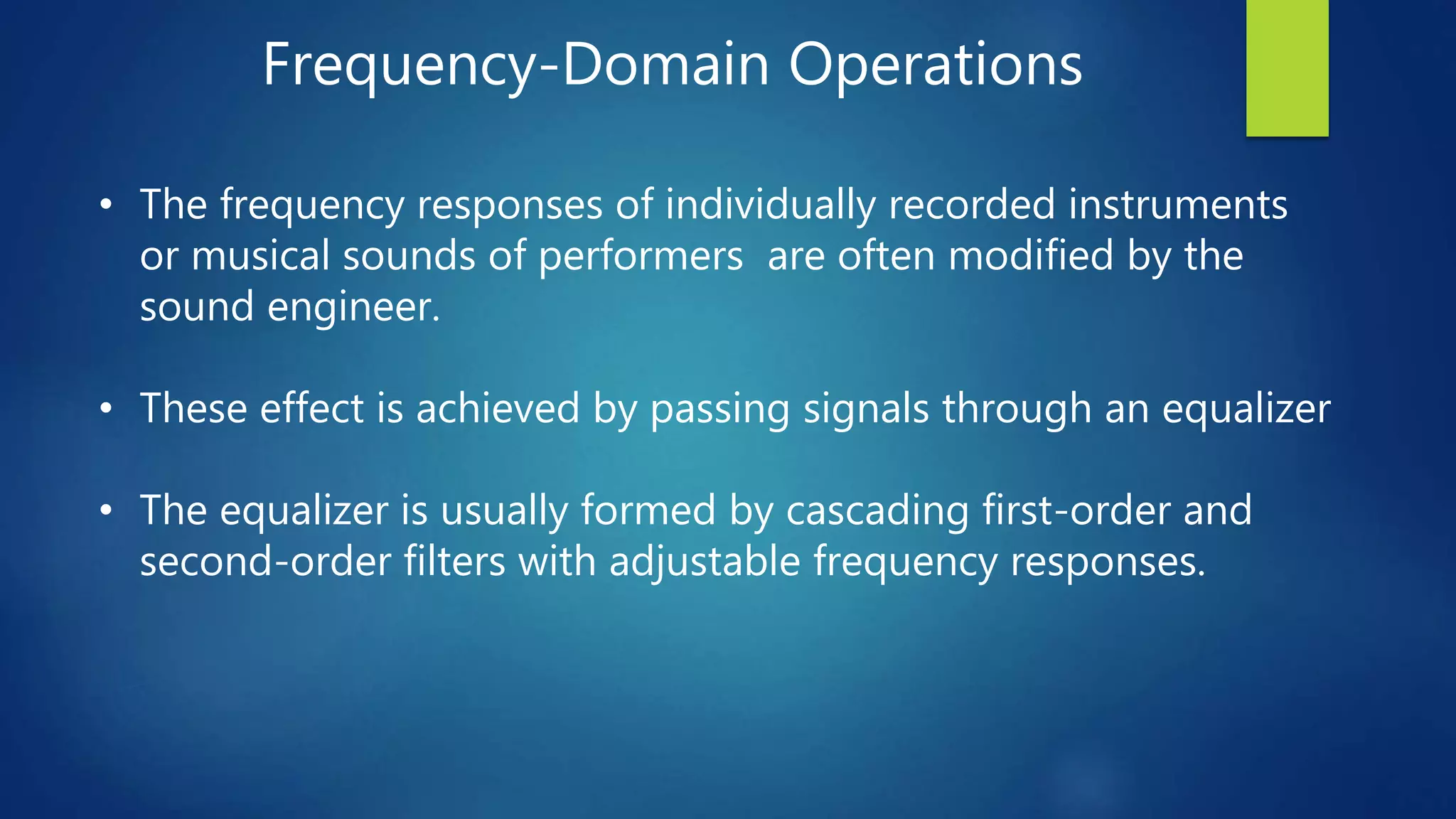 Musical signal processing | PPTX