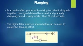 Musical signal processing | PPTX | Digital Audio | Computer Software and Applications