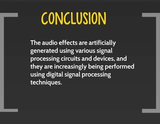 Musical sound processing | PPTX