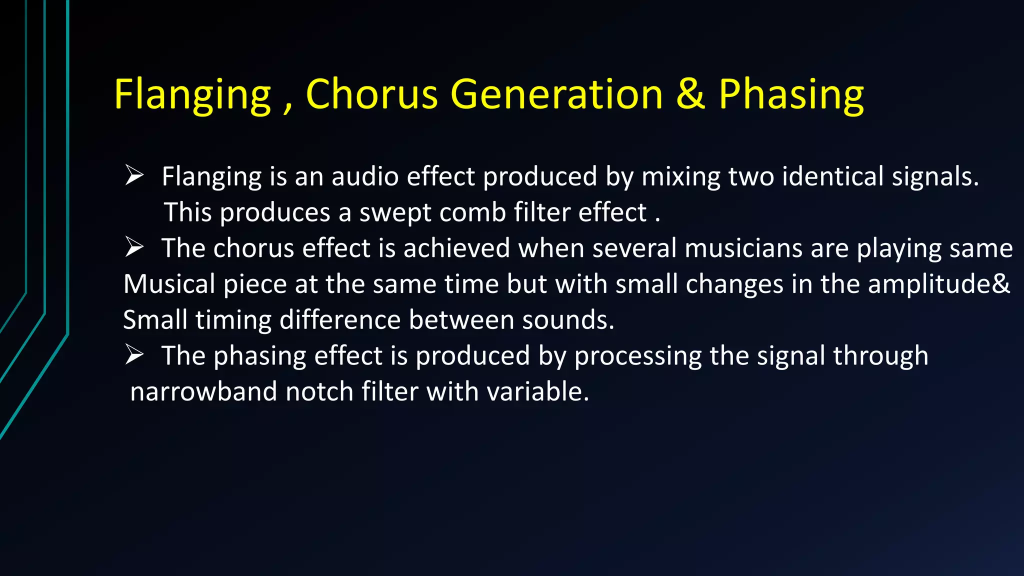 Musical sound processing | PPTX