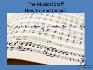 Musical staff | PPTX