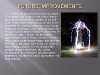 the acoustics of tesla coil | PPTX