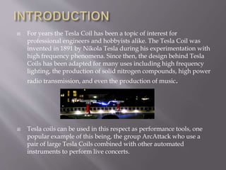 the acoustics of tesla coil | PPT