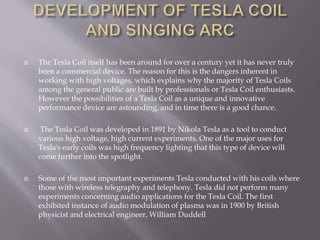 the acoustics of tesla coil | PPTX