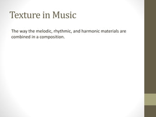 Musical texturesandforms | PPT