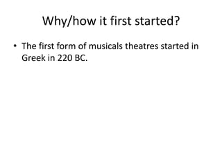 Musical theatre | PPTX