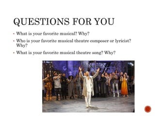 Musical Theatre Origins Chapter 12 PP | PPT