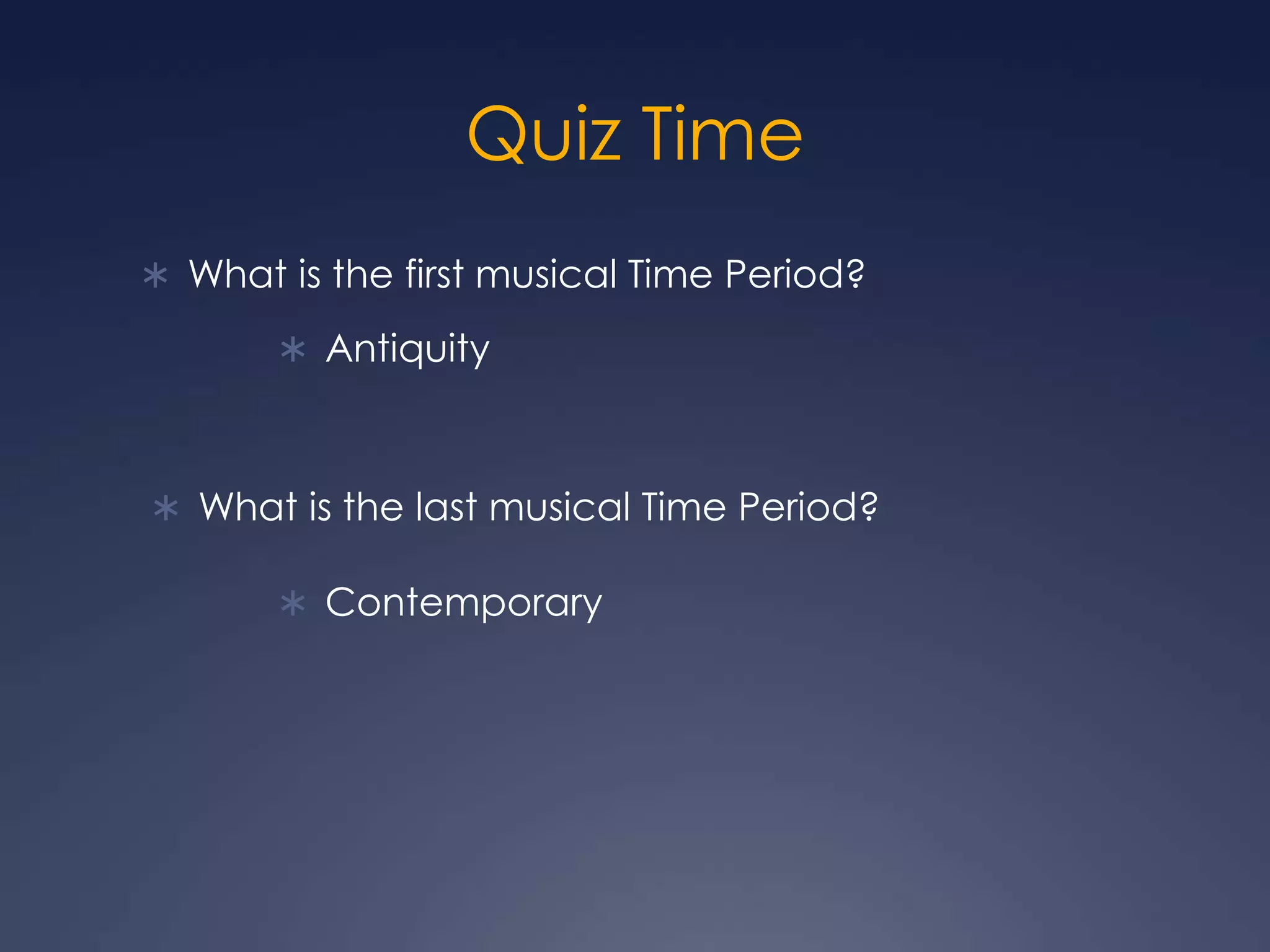 Musical time periods | PPTX