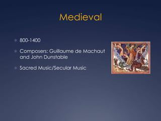 Musical time periods | PPTX