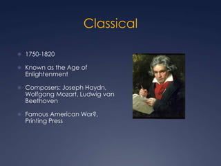 Musical time periods | PPTX