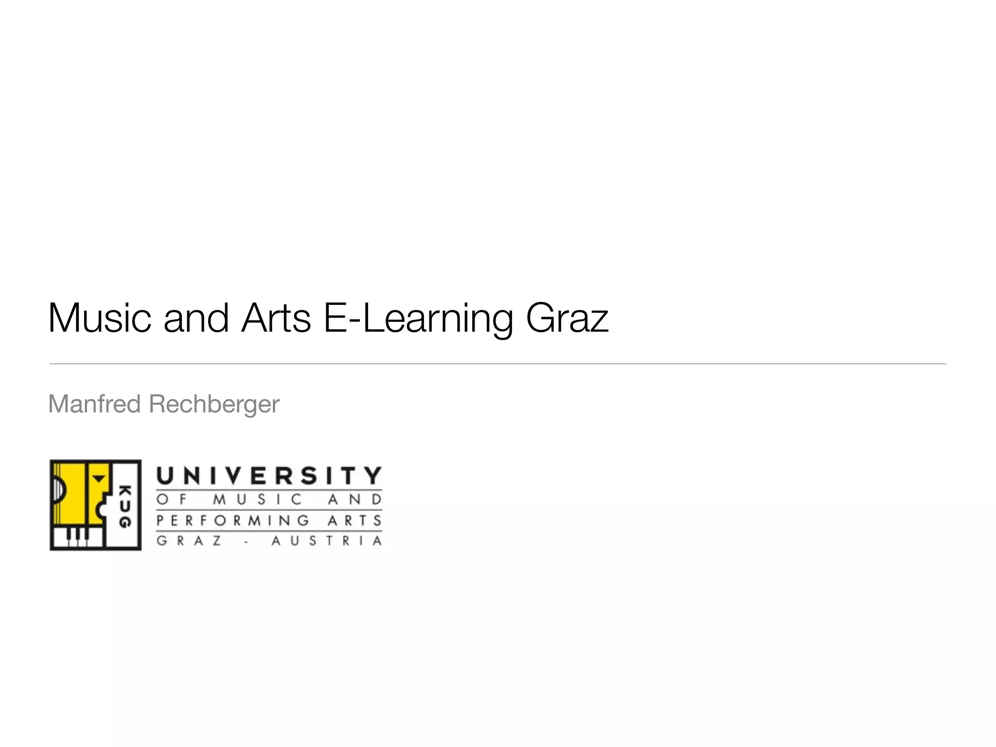 Music And Arts eLearning Graz | KEY