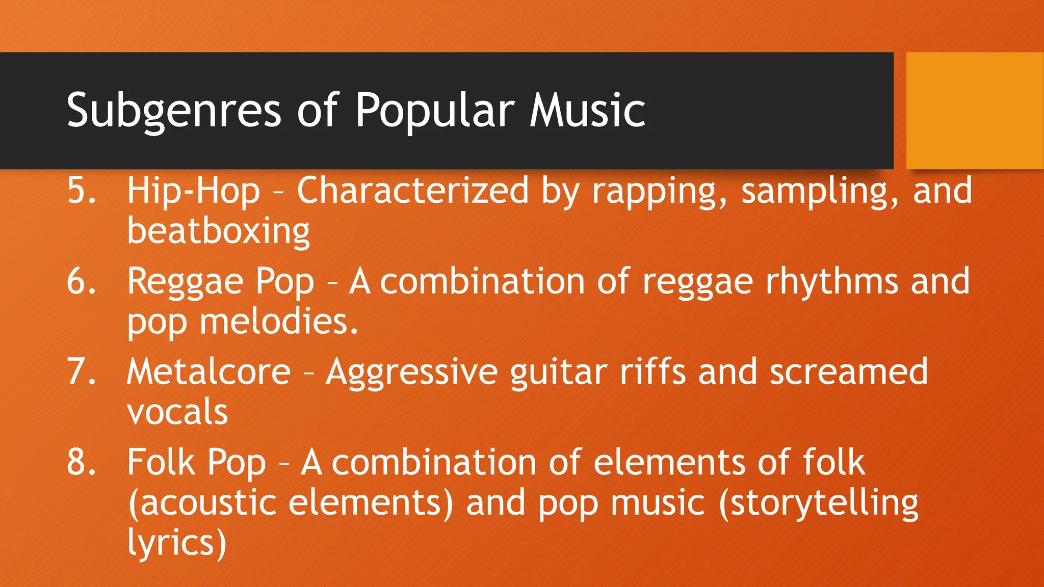 Music and Arts Lesson 1 Popular Music of Southeast Asia | PPTX