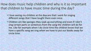 Music & children | PPTX | Children\'s Music | Music