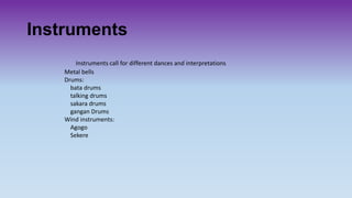 Music and dance | PPTX