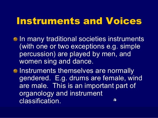 Music and gender 2013