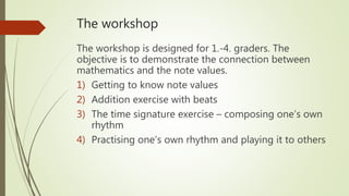 Music and mathematics workshop | PPTX