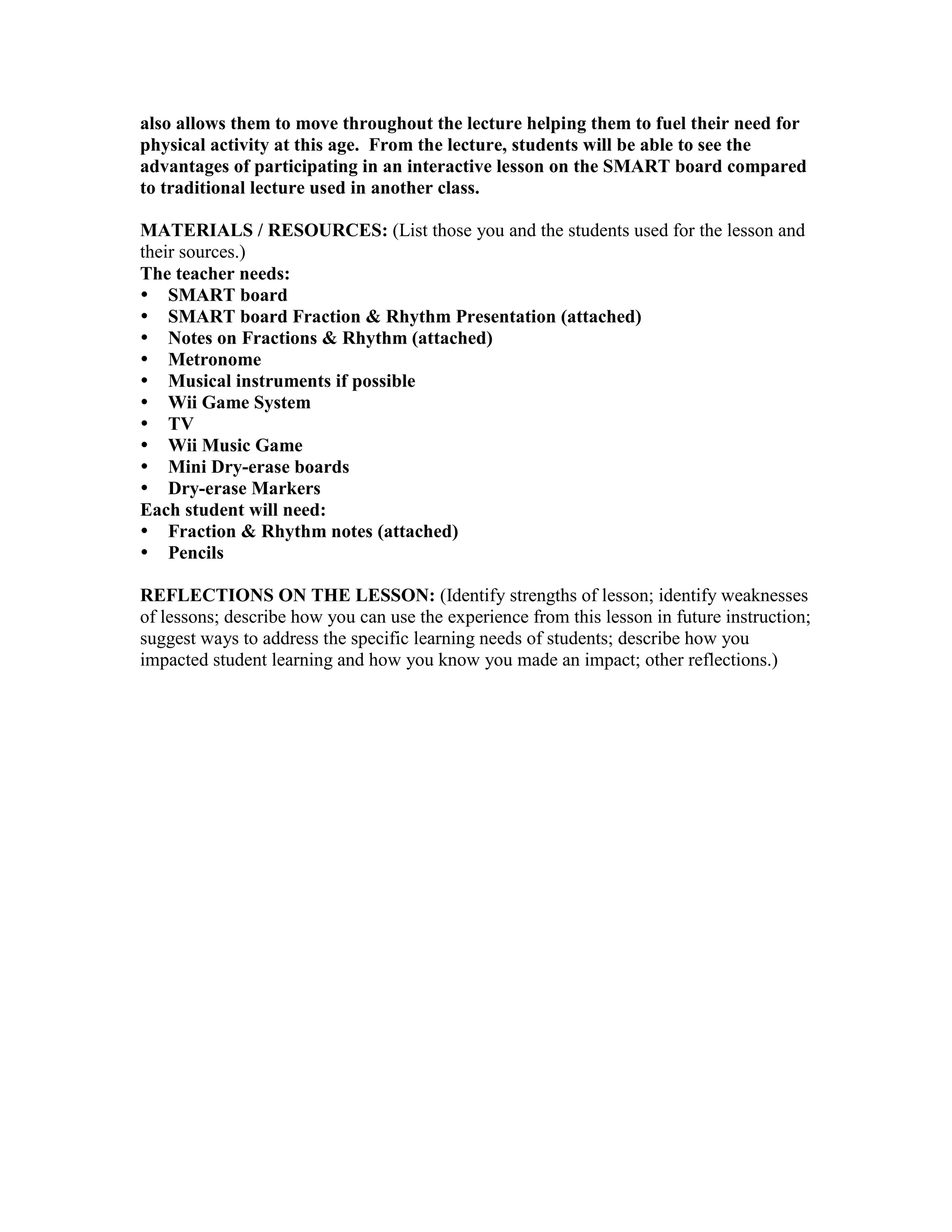 Music and math lesson plan | PDF