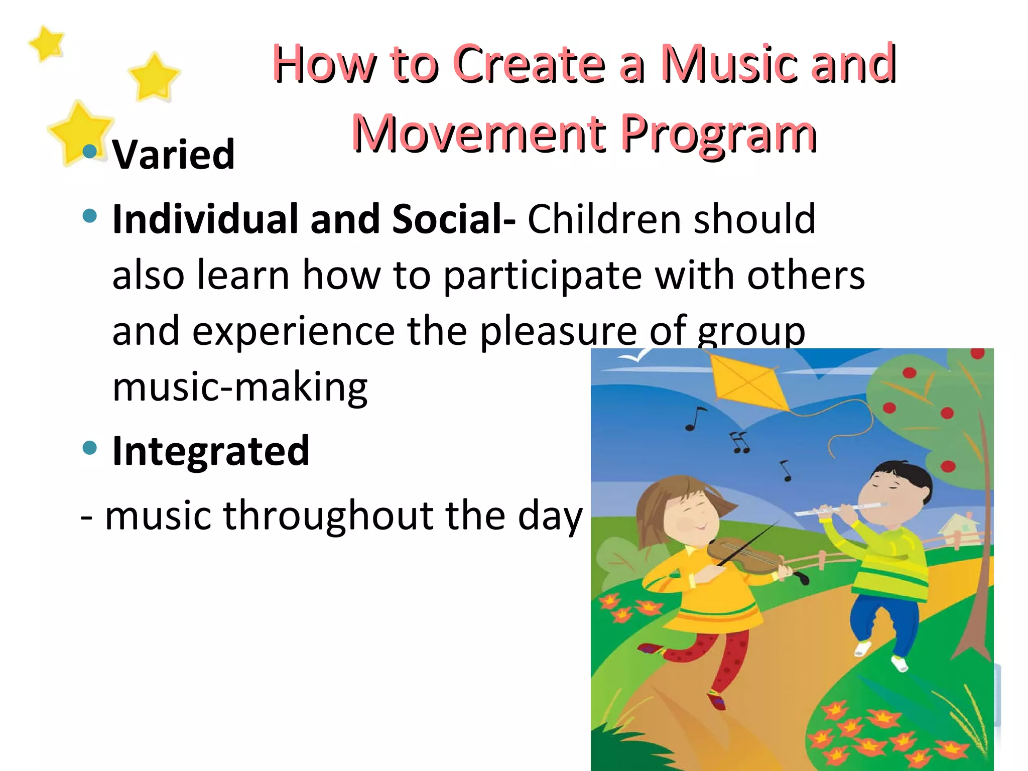 Music and movement | PPT