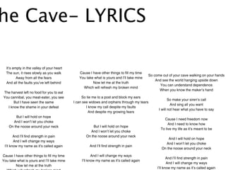 Music and Music Lyrics- Final English Project | KEY