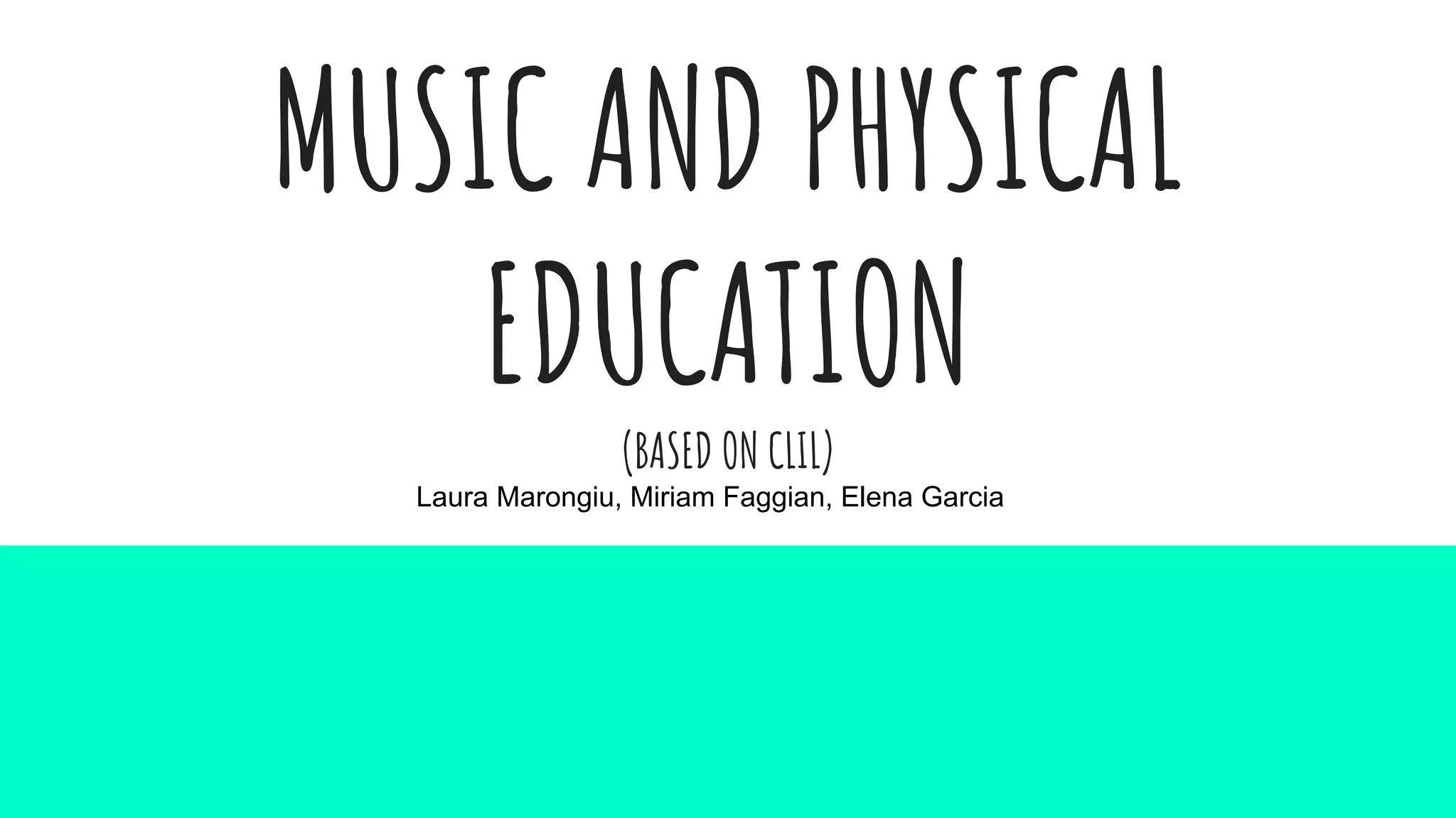 Music and physical education (presentation) | PPT