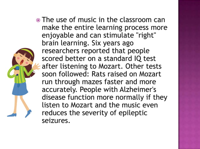 Music and songs in the classroom | PPT