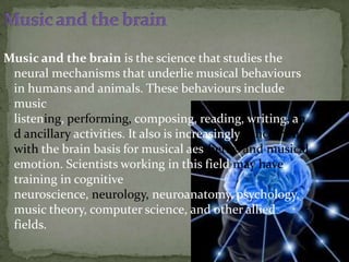 Music and the brain | PPTX