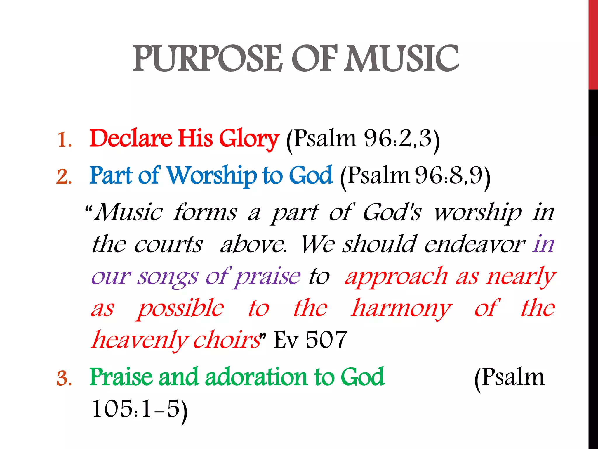 Music and worship | PPTX
