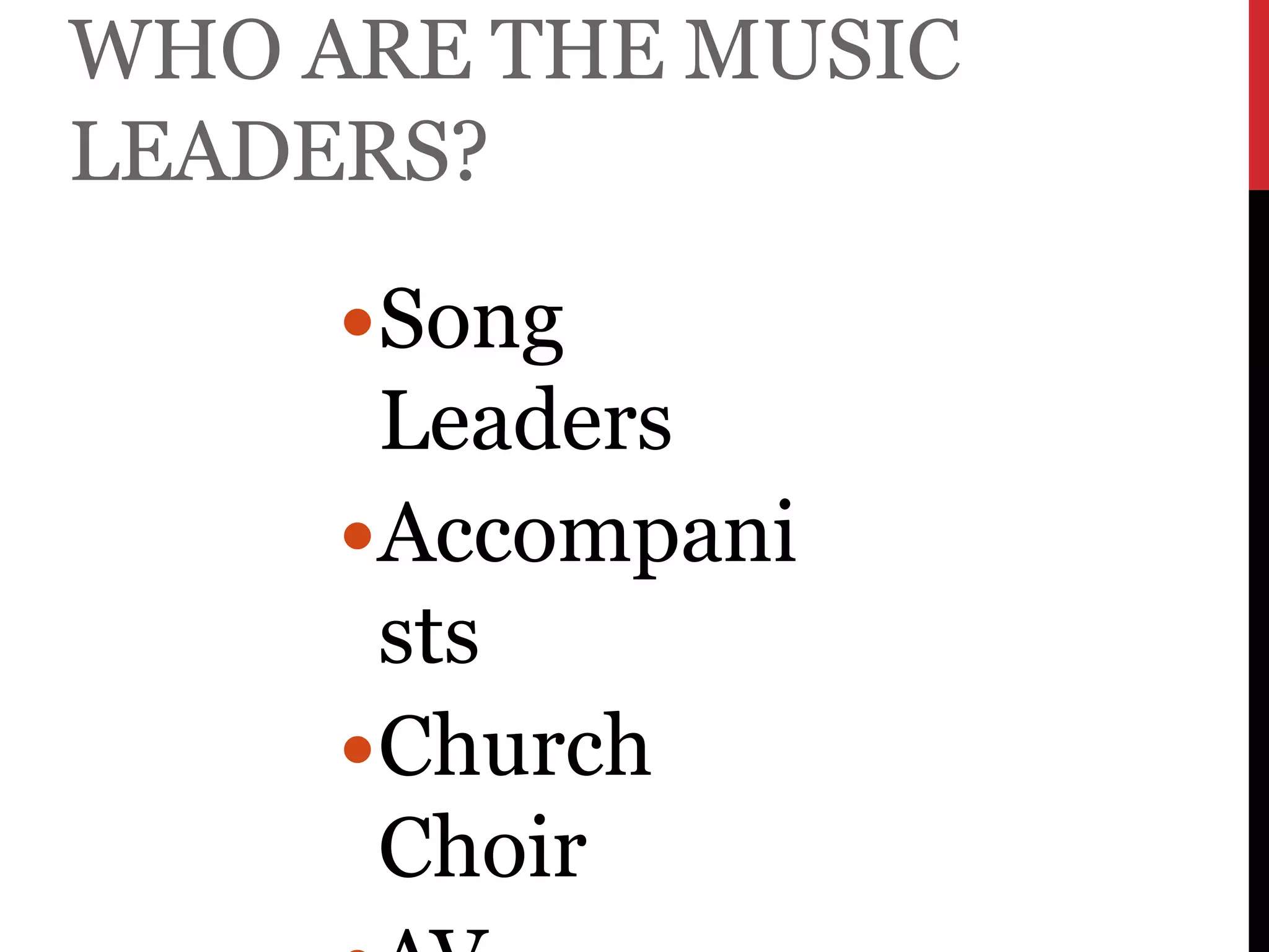 Music and worship | PPTX