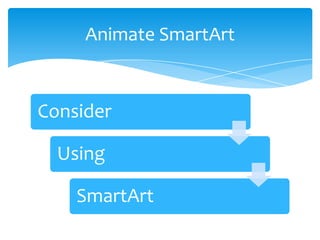 Music, animations, timings | PPT