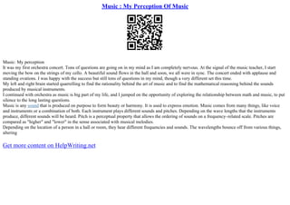 Music Appreciation Course Analysis | PDF