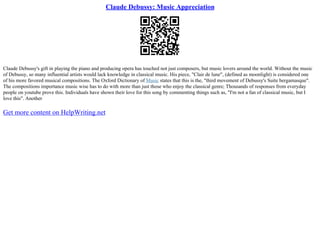 Music Appreciation Course Analysis | PDF