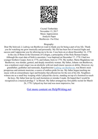 Music Appreciation Essay | PDF