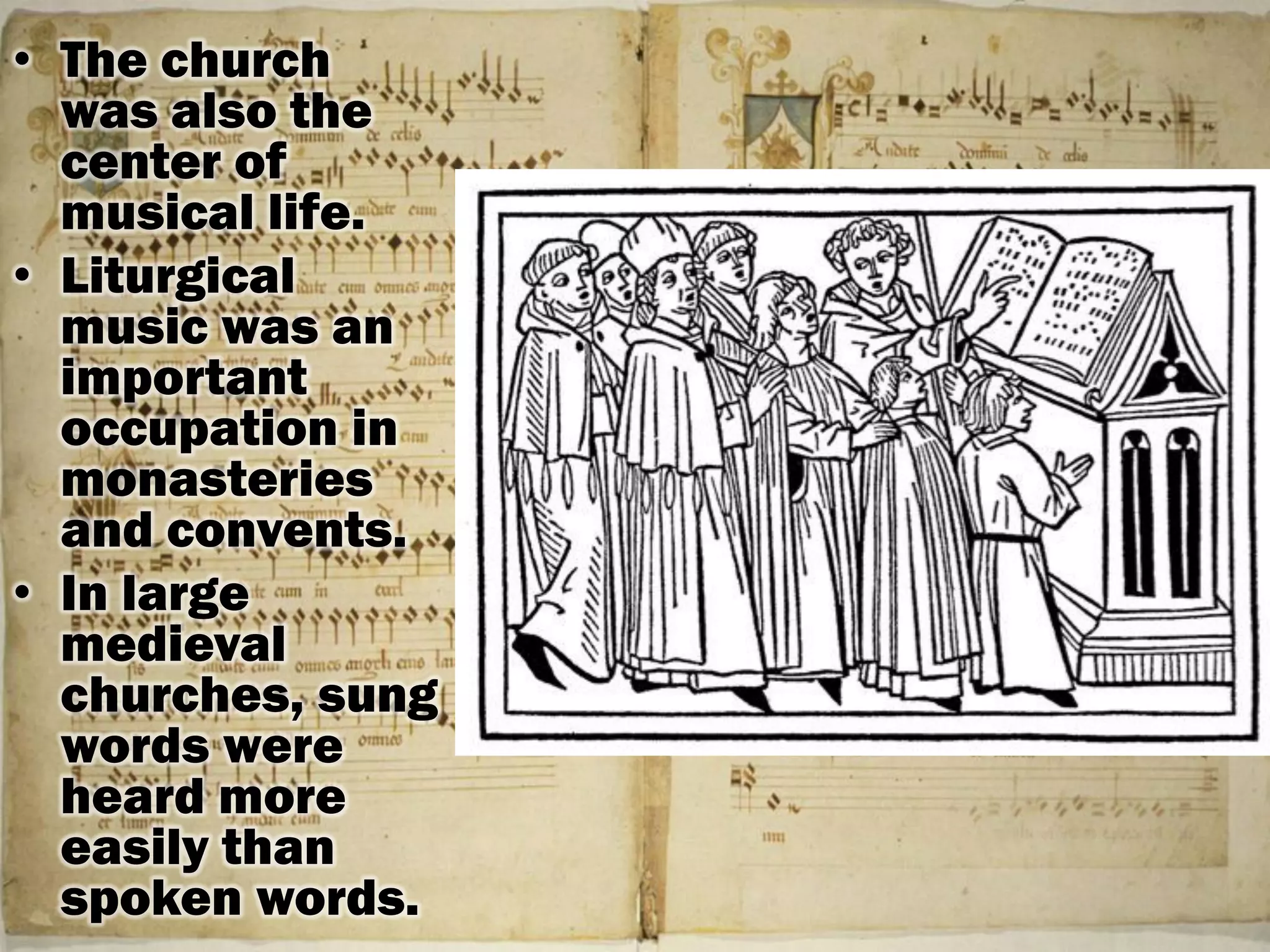 Music Appreciation Topic II: Music of the Middle Ages and the ...