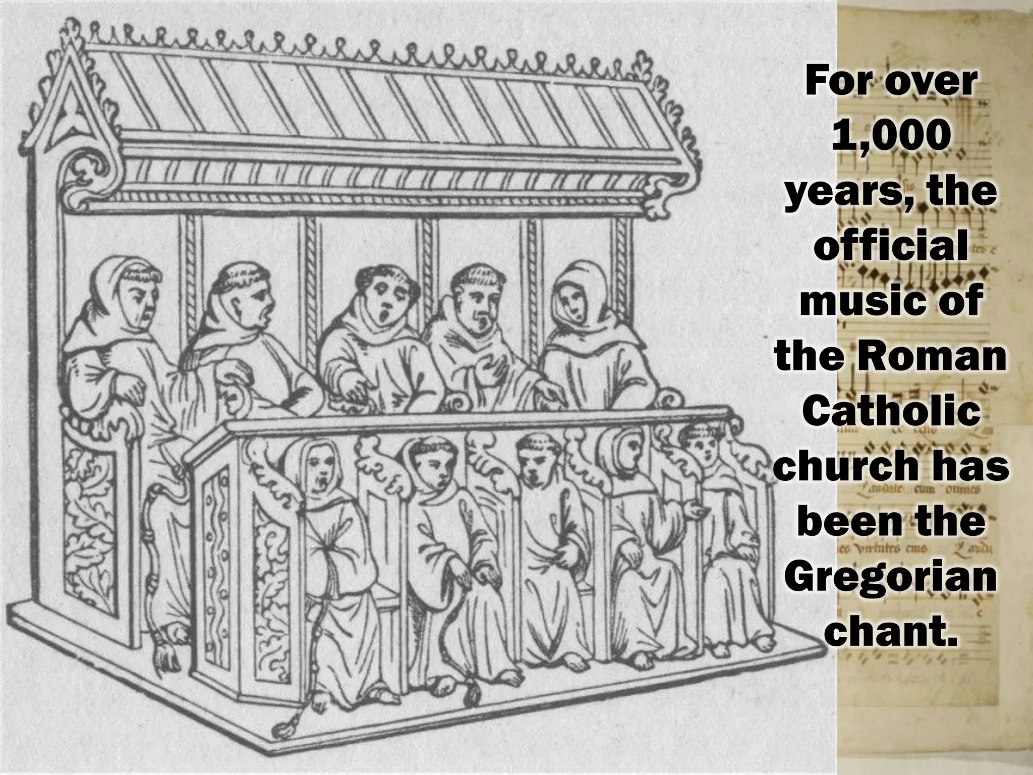 Music Appreciation Topic II: Music of the Middle Ages and the ...