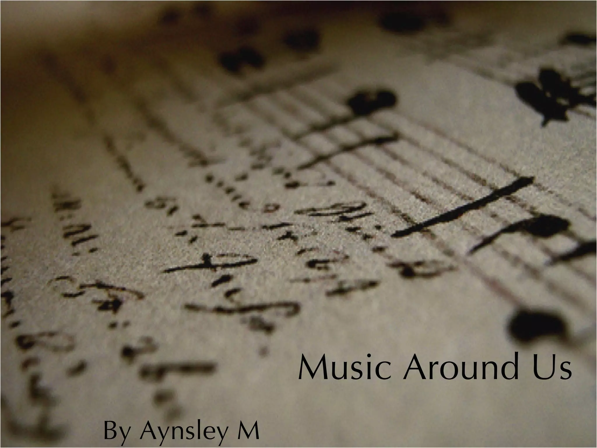 Music Around Us | PPT