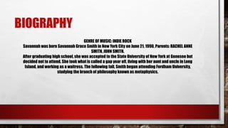 Music Artist Profile | PPTX