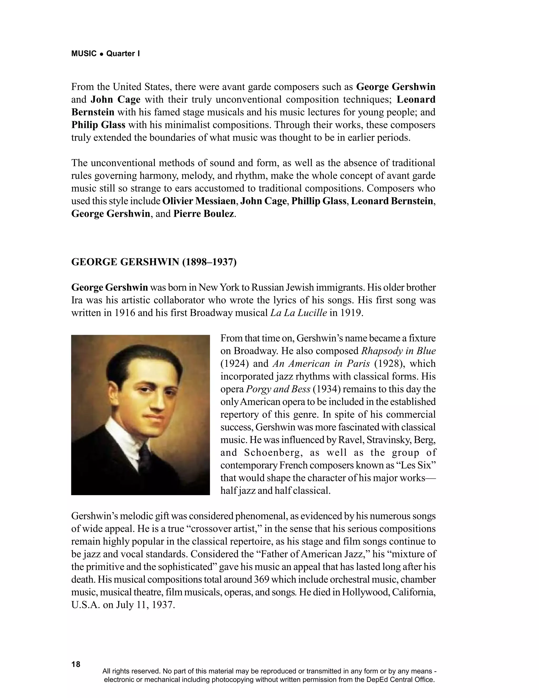 MUSIC and ARTS Gr. 10 Learner's Module Quarter 1 to 4 complete | PDF