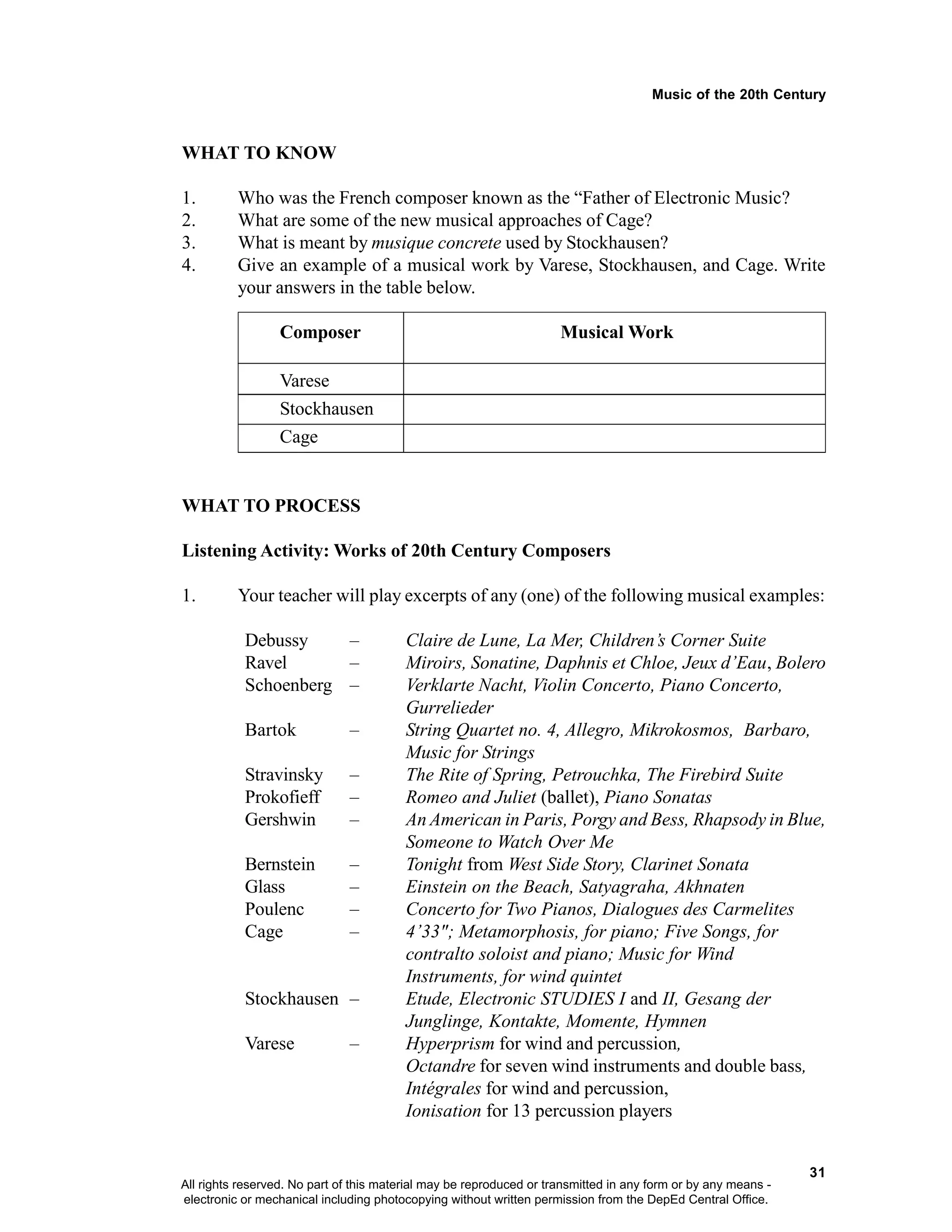 MUSIC and ARTS Gr. 10 Learner's Module Quarter 1 to 4 complete | PDF