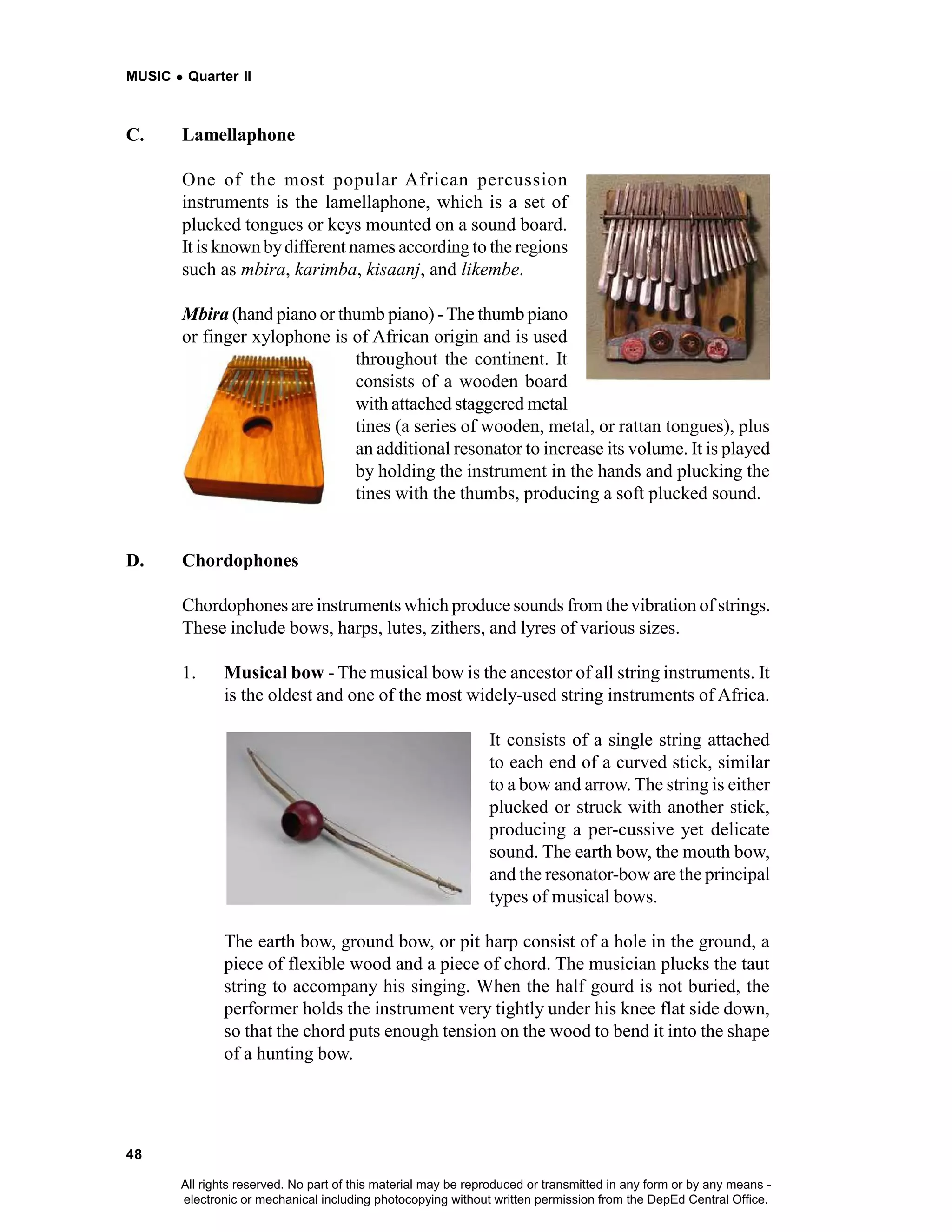 MUSIC and ARTS Gr. 10 Learner's Module Quarter 1 to 4 complete | PDF