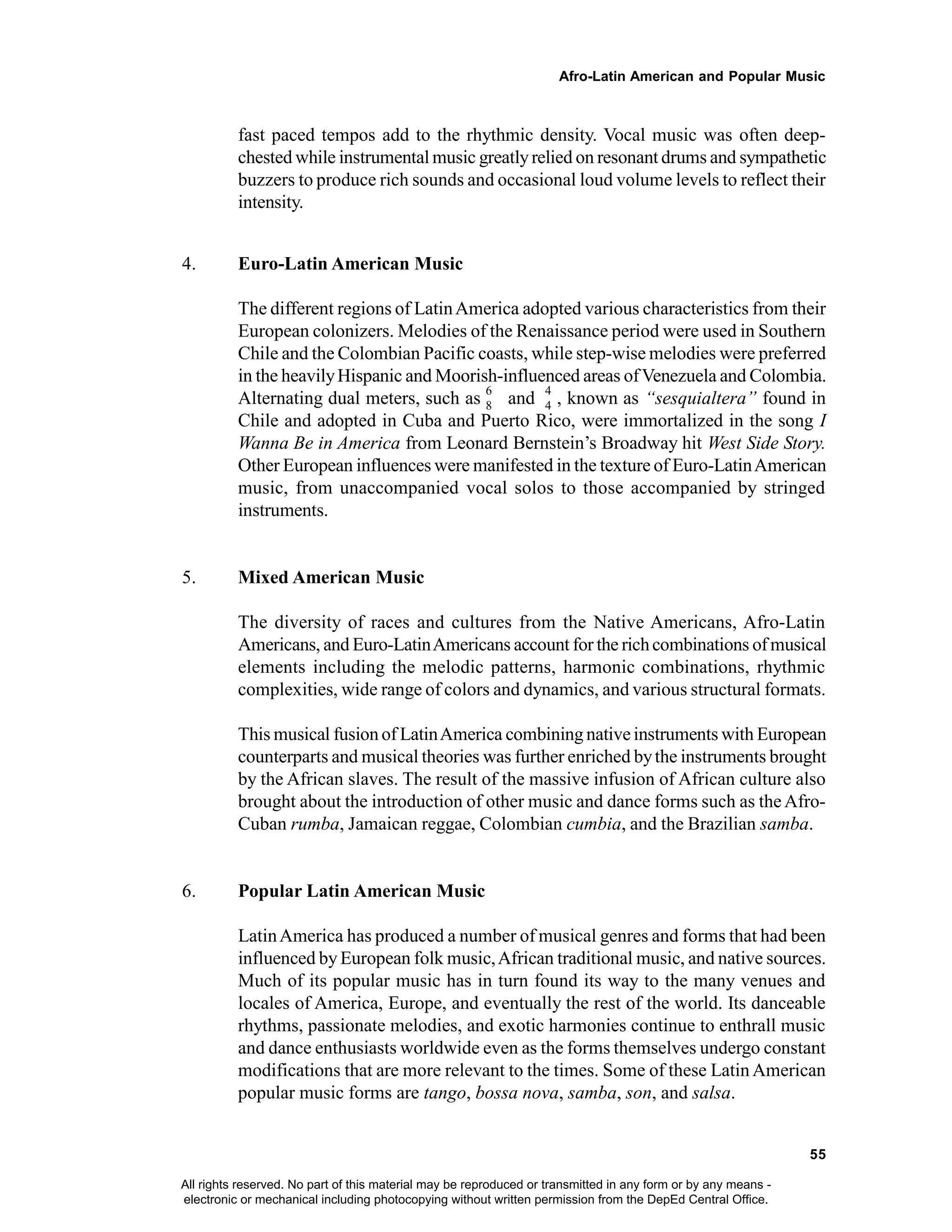 MUSIC and ARTS Gr. 10 Learner's Module Quarter 1 to 4 complete | PDF