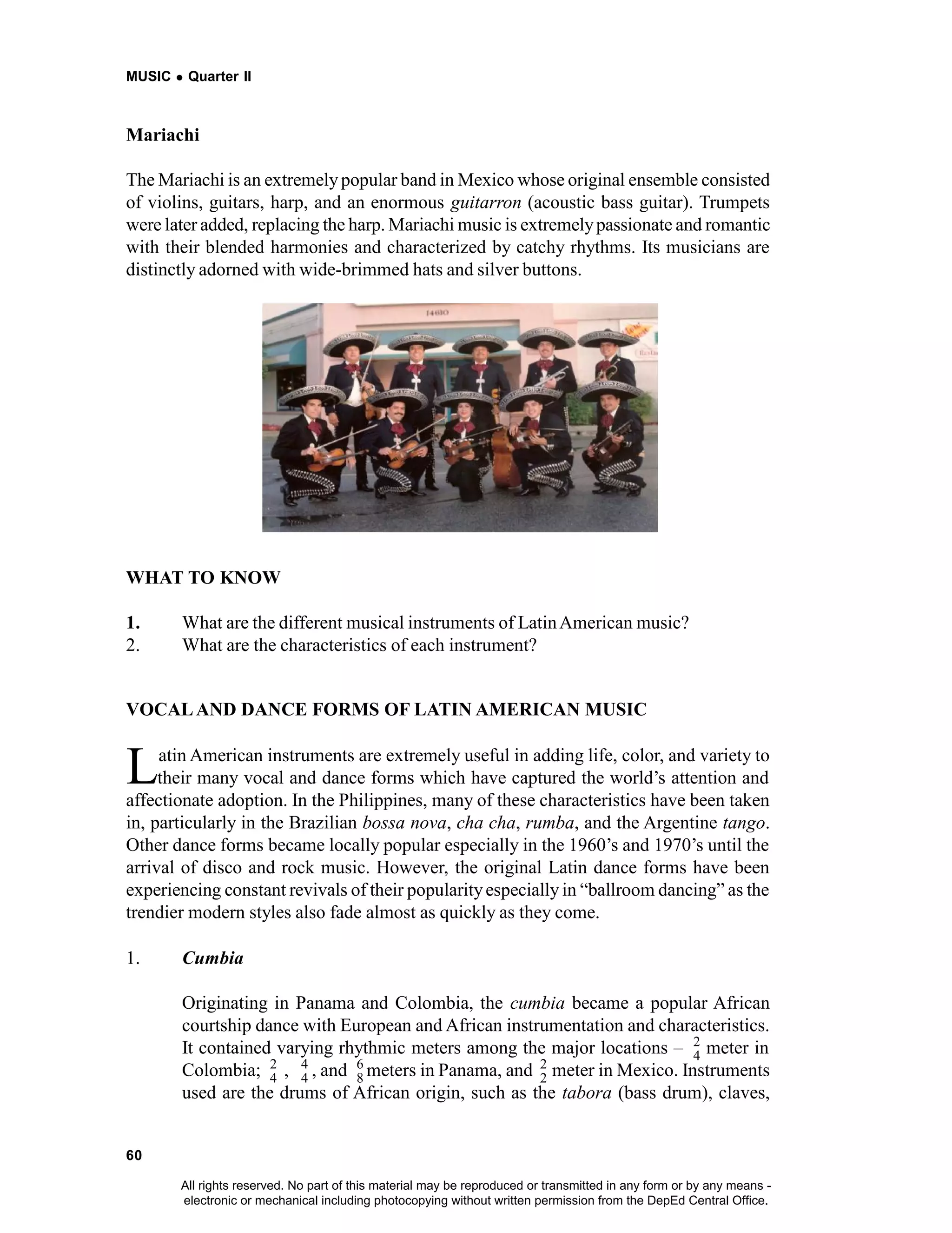 MUSIC and ARTS Gr. 10 Learner's Module Quarter 1 to 4 complete | PDF