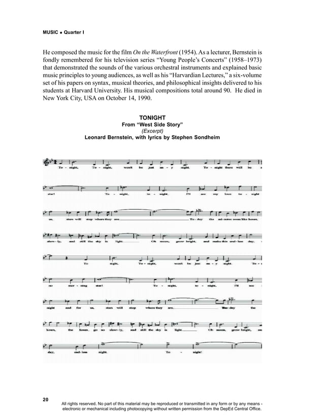 MUSIC and ARTS Gr. 10 Learner's Module Quarter 1 to 4 complete | PDF