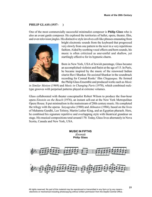 MUSIC and ARTS Gr. 10 Learner's Module Quarter 1 to 4 complete | PDF