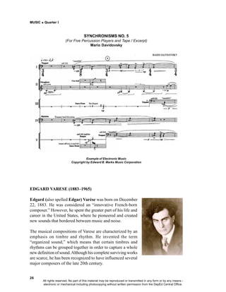 MUSIC and ARTS Gr. 10 Learner's Module Quarter 1 to 4 complete | PDF