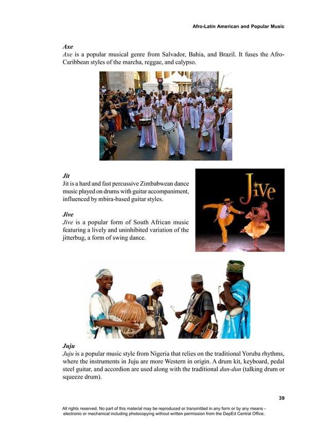 MUSIC and ARTS Gr. 10 Learner's Module Quarter 1 to 4 complete | PDF