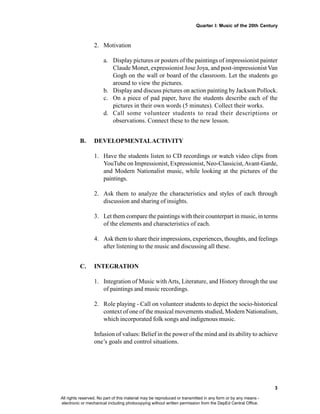 Music & arts gr10 TG Teaching Guide qtr 1 to qtr 4 complete | PDF