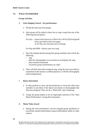 Music & arts gr10 TG Teaching Guide qtr 1 to qtr 4 complete | PDF