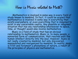 Music as Math | PPTX