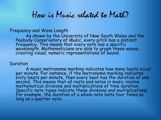 Music as Math | PPTX