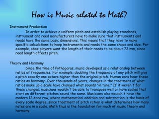 Music as Math | PPTX